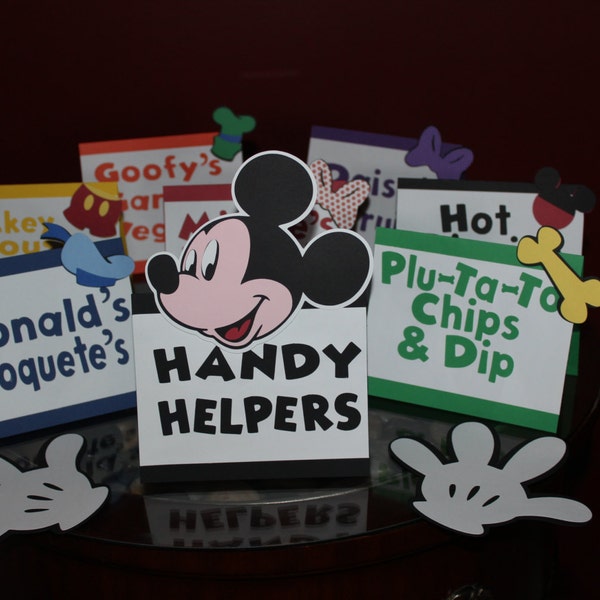 Mickey Clubhouse Tags - Etsy