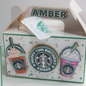 Coffee Theme Party Gable Box, Starbucks Gable Box, Starbucks Party ...