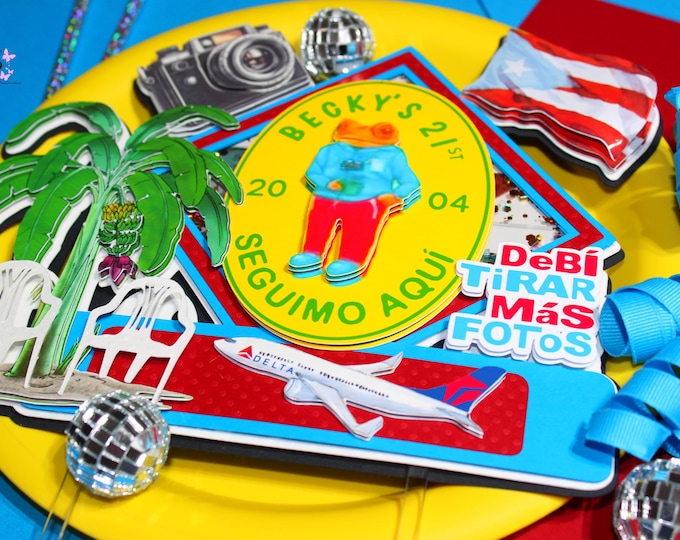 DTMF Bad Bunny Cake Topper, Custom Bad Bunny Cake Topper, Personalized ...