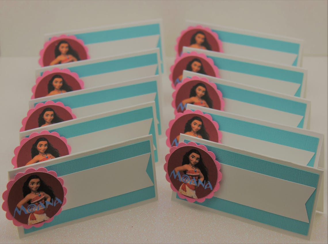 Moana Place Cards Moana Party Moana Inspired Birthday Moana | Etsy