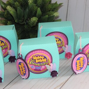 Custom Hubba Bubba Treats, Personalized Favor Boxes, Hubba Bubba Favor ...
