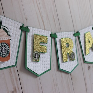 Starbucks Banner, Starbucks Birthday Banner, Starbucks Decoration ...