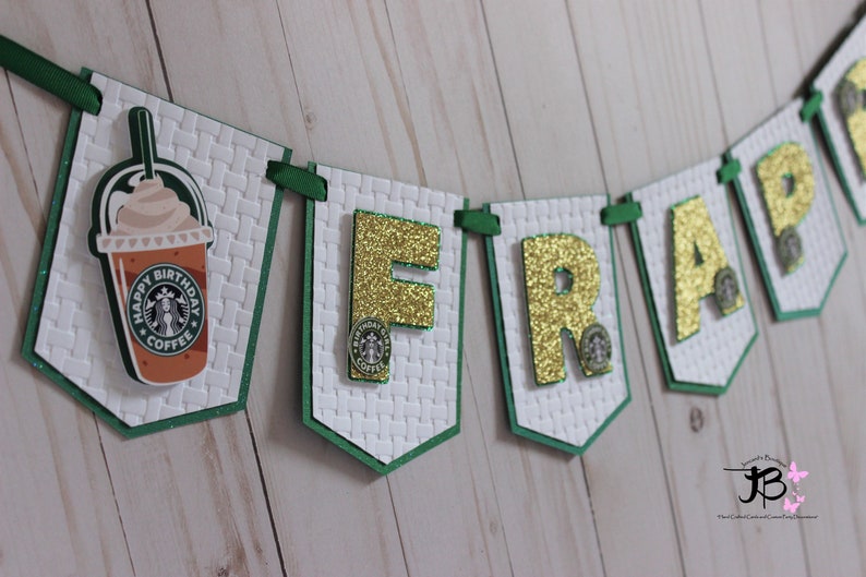 Starbucks Banner Starbucks Birthday Banner Starbucks | Etsy