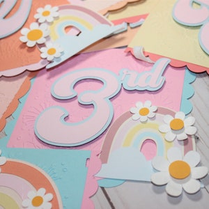 Rainbow Banner, Boho Banner, Hippie Banner, Retro Banner, Two Groovy ...