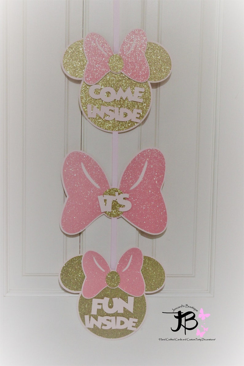 Minnie Mouse Door Sign Minnie Mouse Birthday Door Sign | Etsy