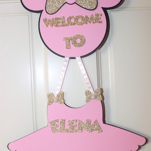 Minnie Mouse Door Sign, Minnie Mouse Birthday Door Sign, Minnie Mouse ...