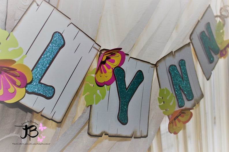 Luau Banner Tropical Banner Hawaiian Banner Island Party | Etsy