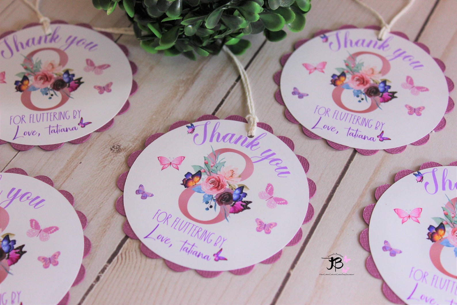 Butterfly Favor Labels Butterfly Party Favors Tags Butterfly - Etsy
