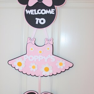 Minnie Mouse Door Sign, Minnie Mouse Birthday Door Sign, Minnie Mouse ...