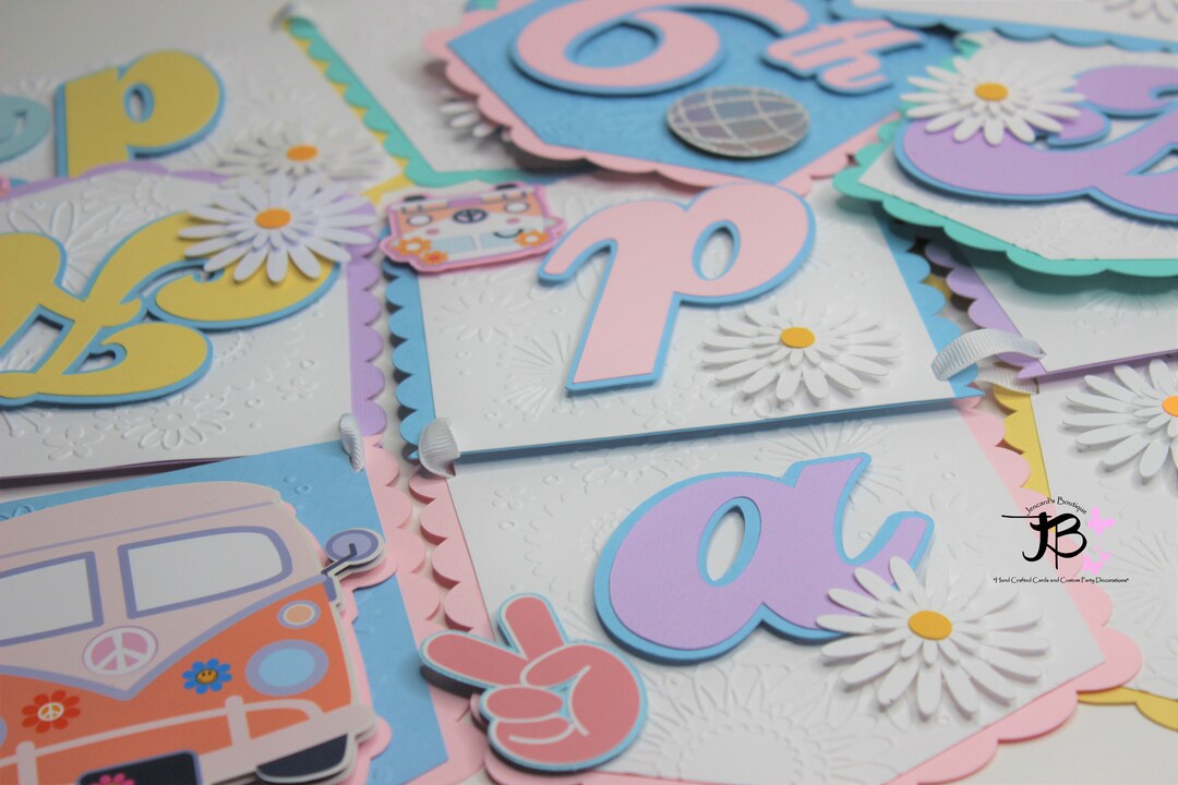 Groovy Banner, Groovy One Banner, the Big One Banner, Hippie Banner ...