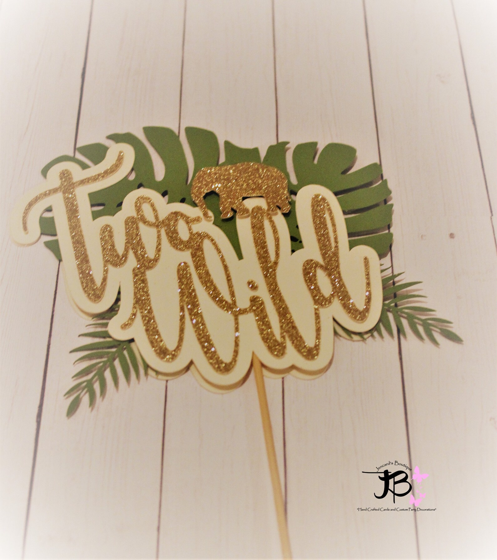 Two Wild Cake Topper, Safari Cake Topper, Jungle Safari Cake Toppers ...