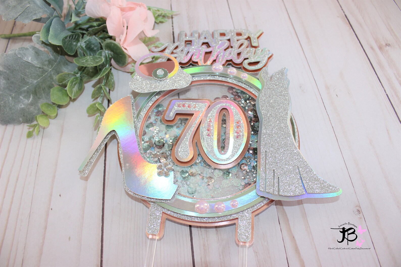 70th Birthday Cake Topper Custom Birthday Cake Topper | Etsy