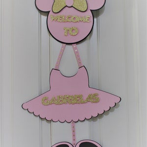 Minnie Mouse Door Sign Minnie Mouse Birthday Door Sign | Etsy