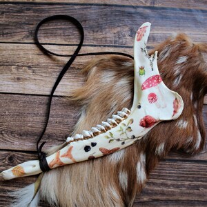 Cottage Core Deer Jawbone Wall Hanging Decor Real Bone Painted Skull ...