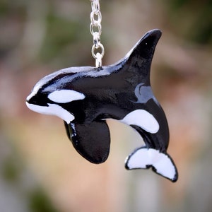 Orca Keychain Pendant - Etsy
