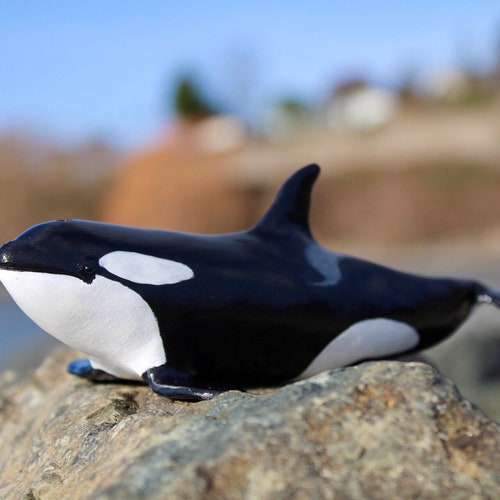 Orca Whale Gift / Orca Figurine / Cute Orca/ Miniature Orca/ - Etsy ...