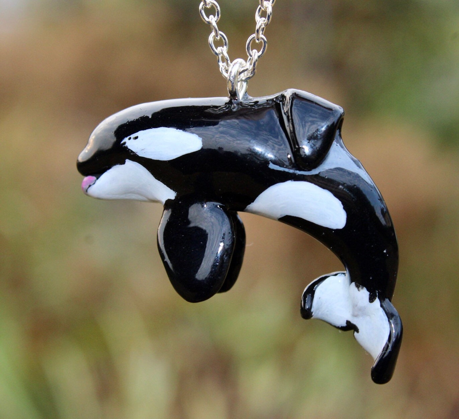 Orca Necklace full Body - Etsy