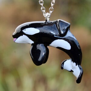 Orca Necklace (full Body) - Etsy