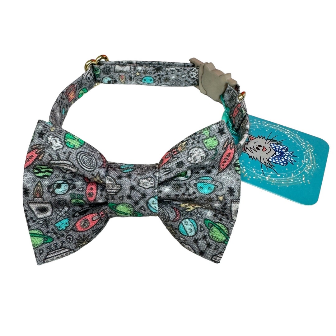 Space Cat Bow Tie Collar: Fun Breakaway Collar - Etsy