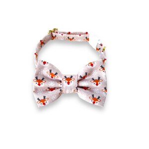 Christmas Cat Bow Tie, Holiday Bow Tie for Cats, Snowman Bow or Collar ...