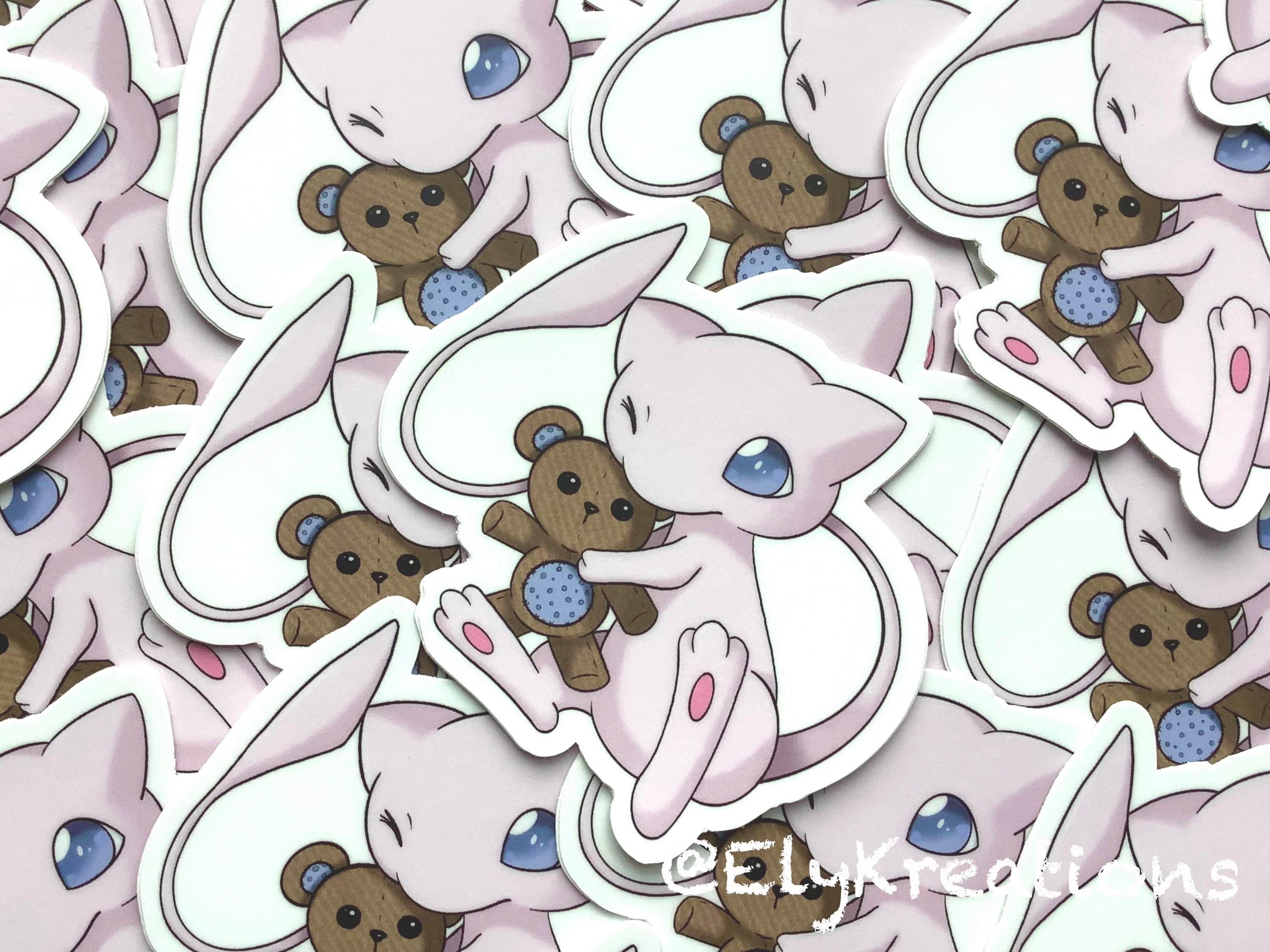 Mew Vinyl Sticker, 3 Inch, Waterproof, Free Shipping, Fan Art, Fanart ...