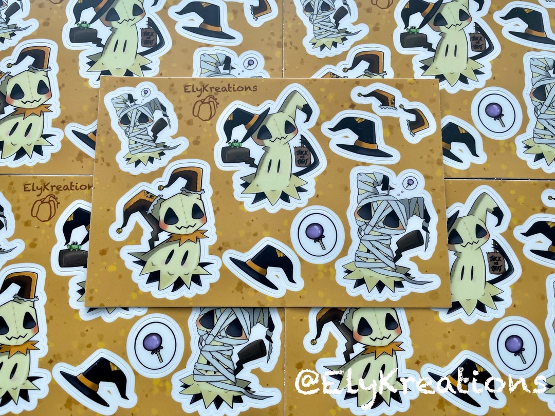 Mimikyu Vinyl Sticker Sheet: Halloween Costume Fanart - Etsy