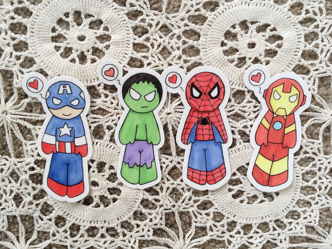 Marvel Collection Vinyl Stickers - Etsy