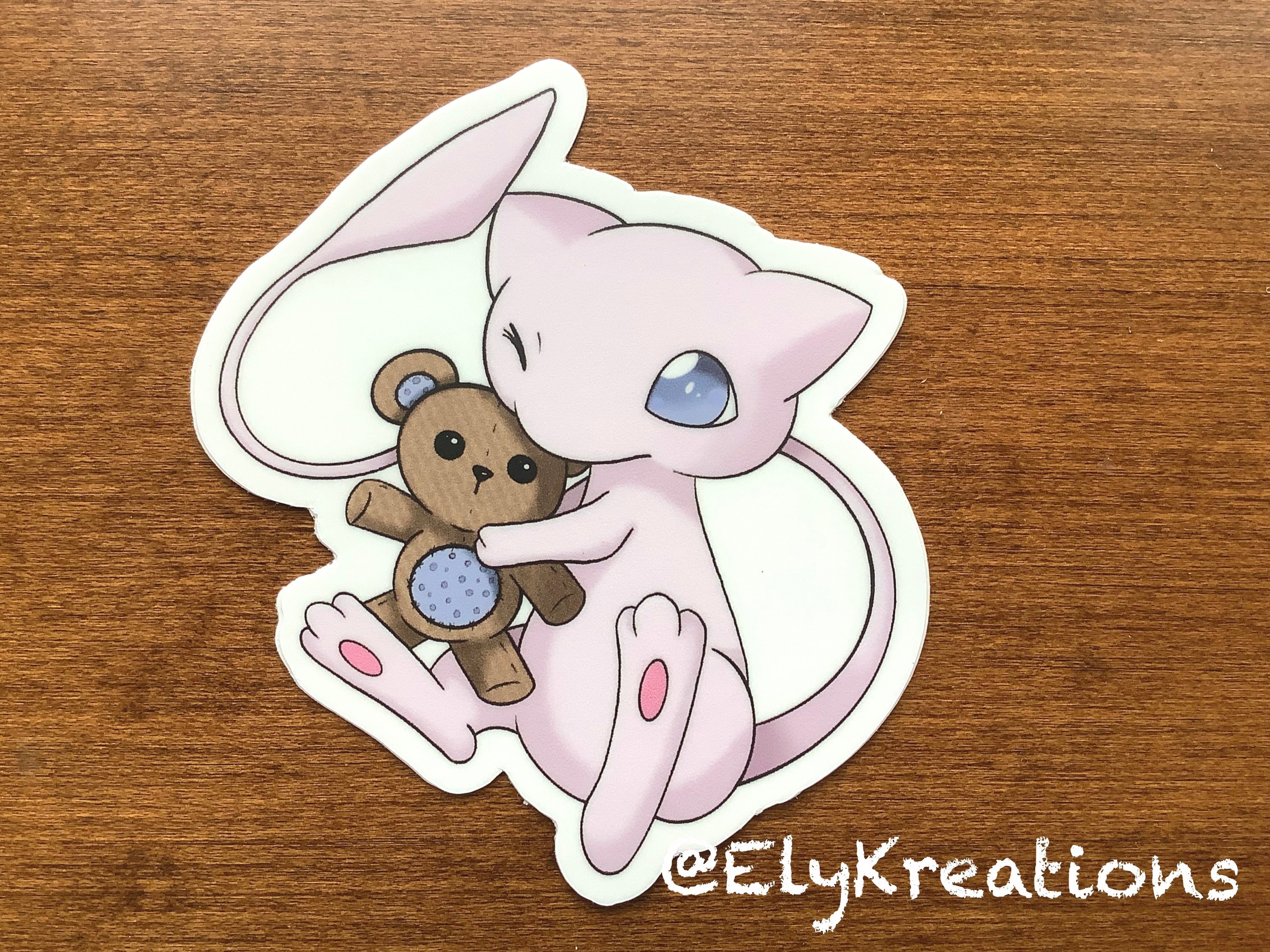 Mew Vinyl Sticker, 3 Inch, Waterproof, Free Shipping, Fan Art, Fanart ...