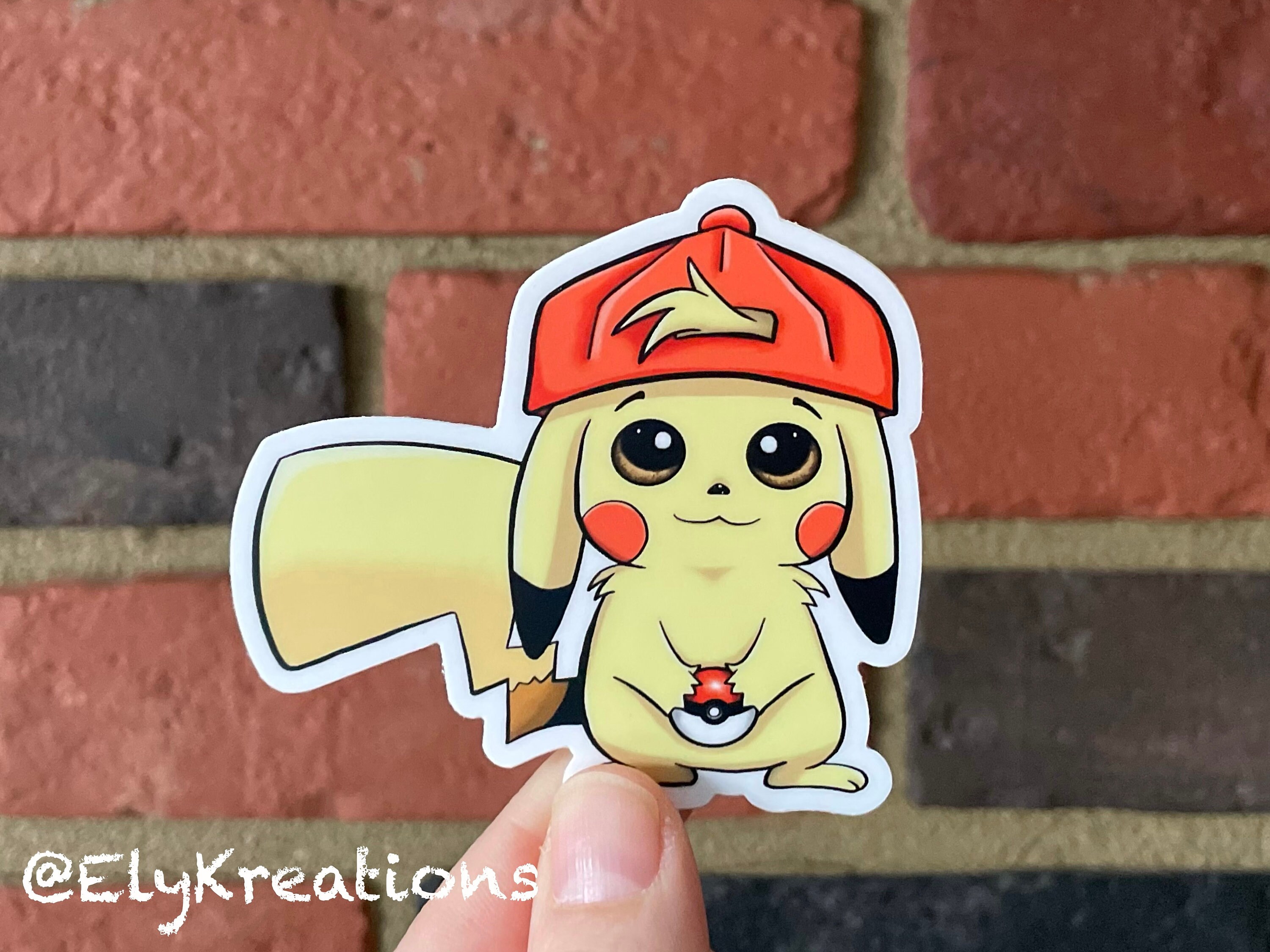 Pikachu Fanart Vinyl Sticker Fan Art Pokémon Waterproof - Etsy