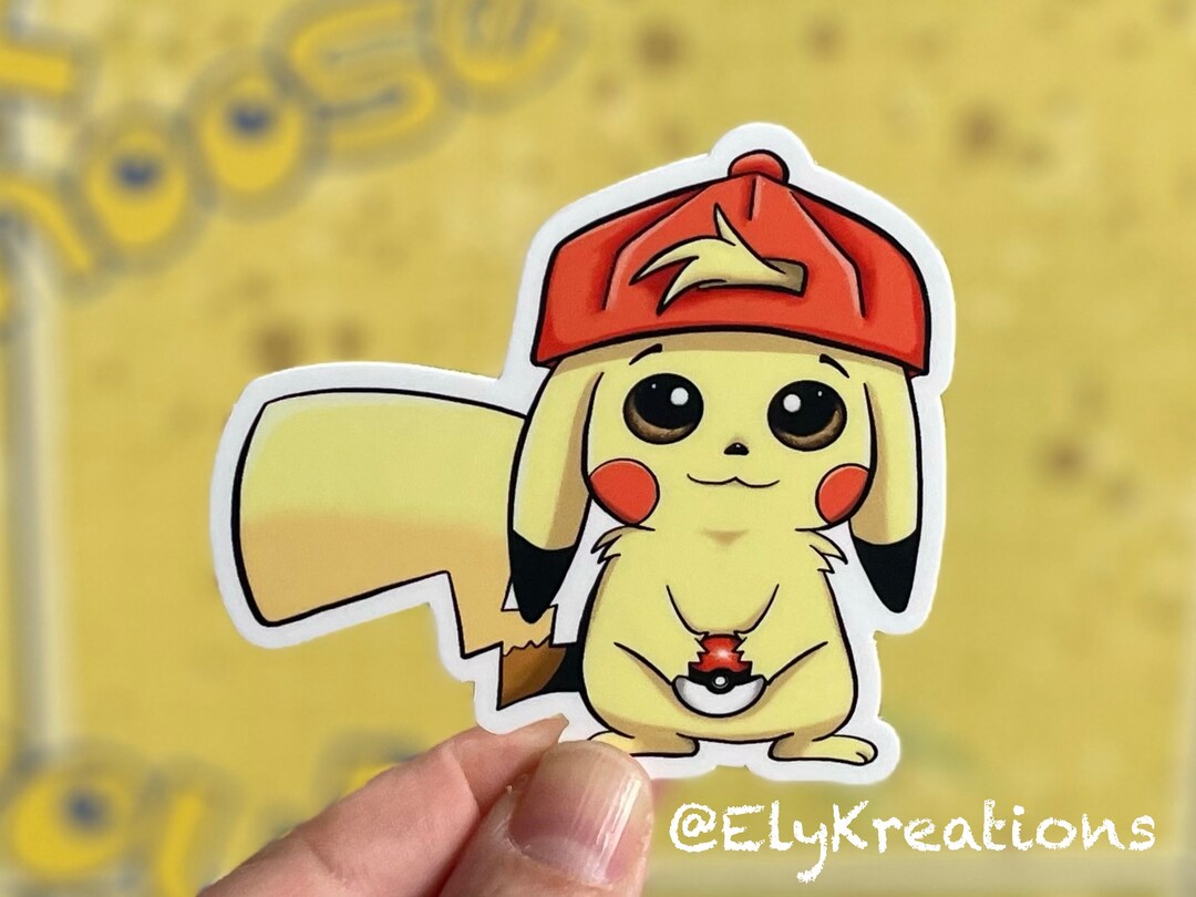 Pikachu Fanart Vinyl Sticker Fan Art Pokémon Waterproof - Etsy