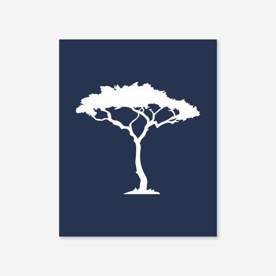 African Tree Outline
