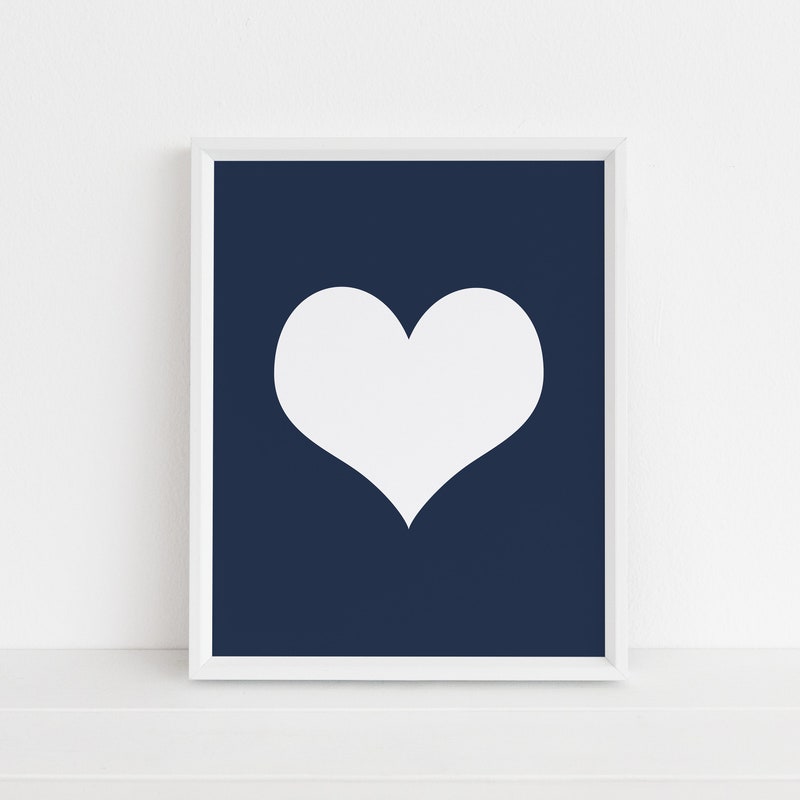 Navy Blue White Art - Etsy