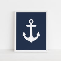Anchor Print - Etsy