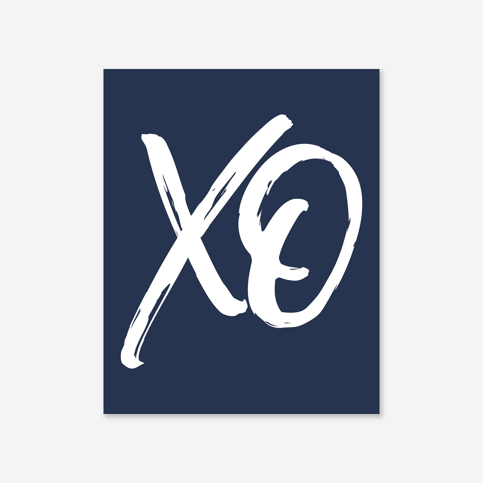 XO Navy Blue Print, Instant Download Wall Art, Blue Hugs and Kisses ...
