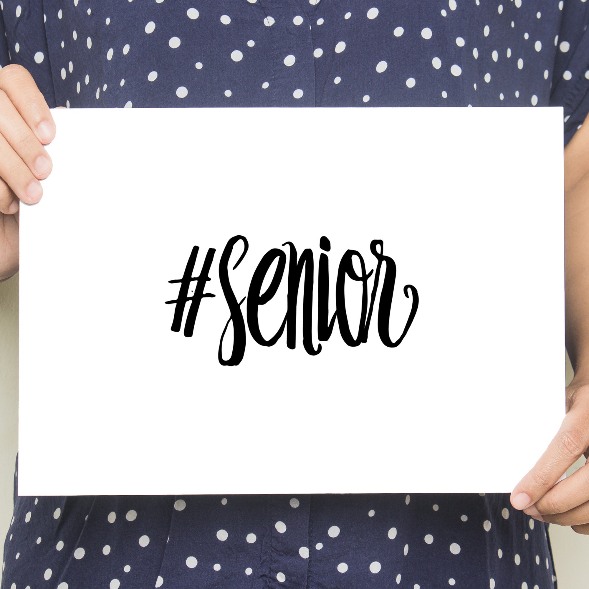 Hashtag Printable senior School Sign High School Photo - Etsy