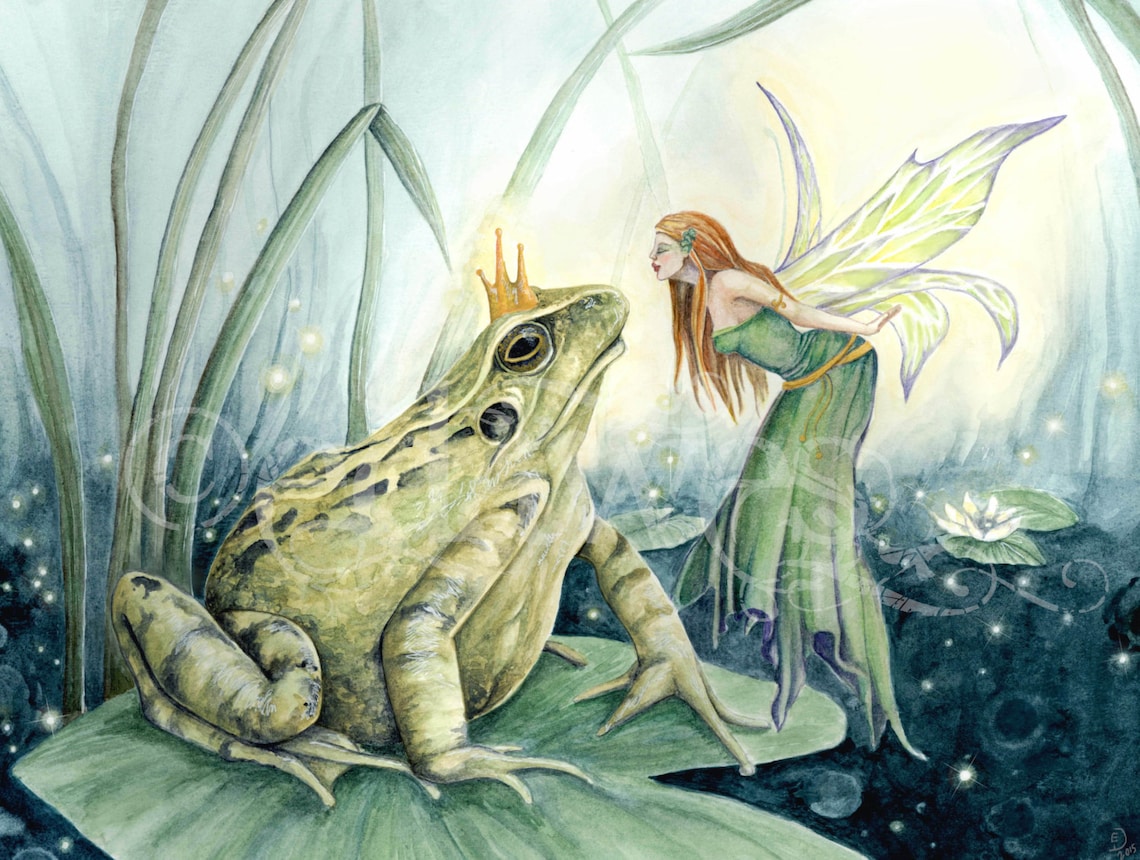 The Fairy and the Frog 8x10 Art Print - Etsy