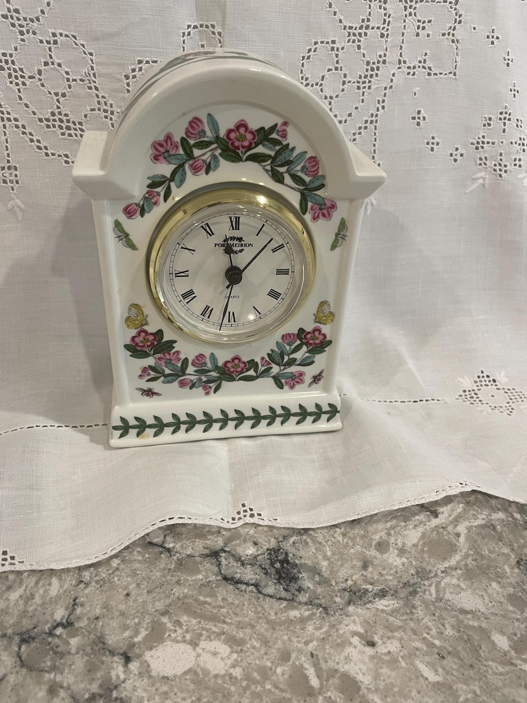 Portmeirion Desk Clock Botanic Garden Pattern. Mint Condition, New ...