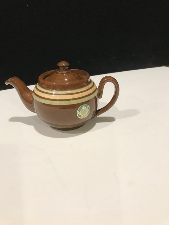 Vintage English Red Ware Teapot - Etsy