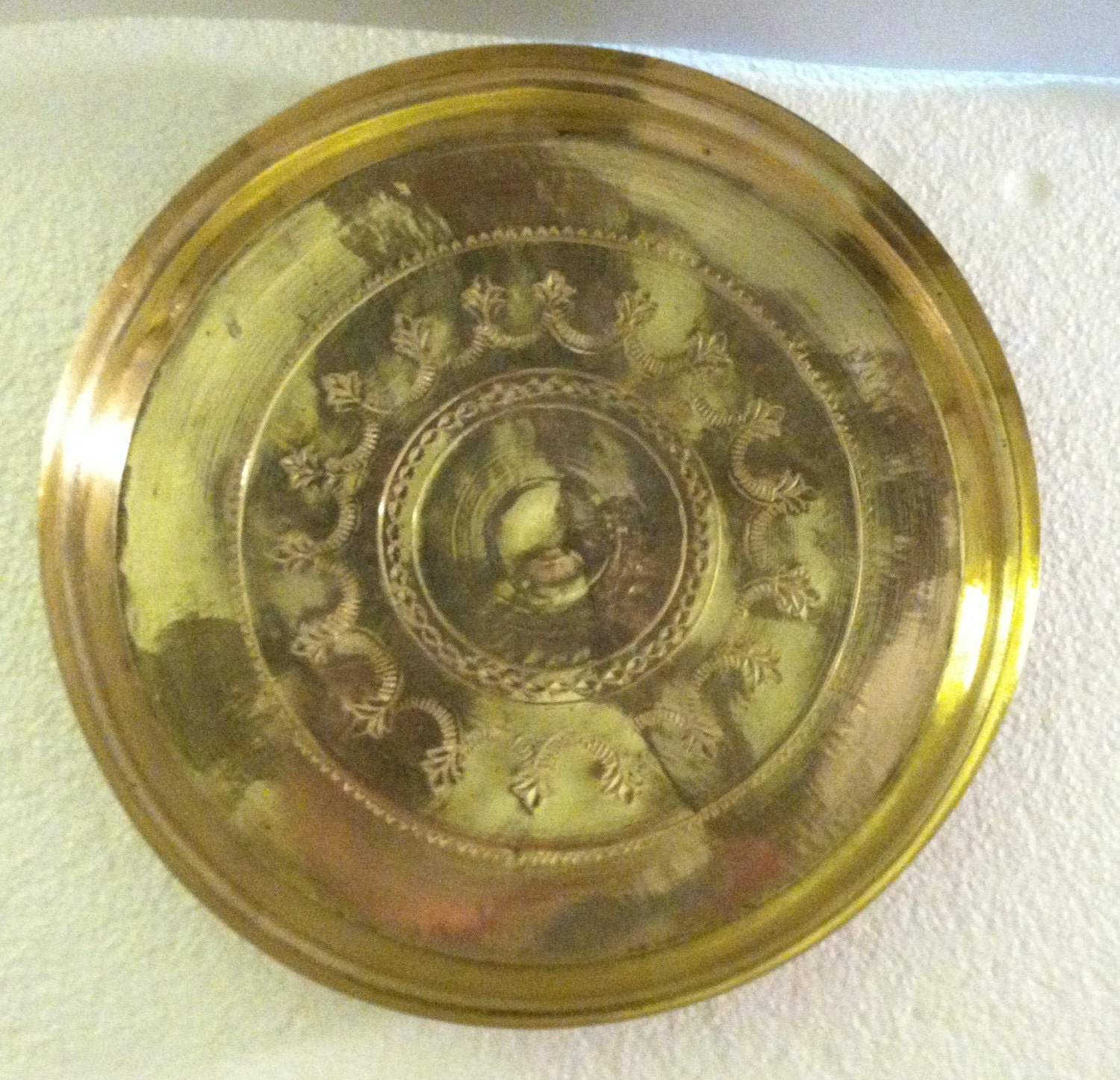 Vintage Solid Brass Gong - Etsy