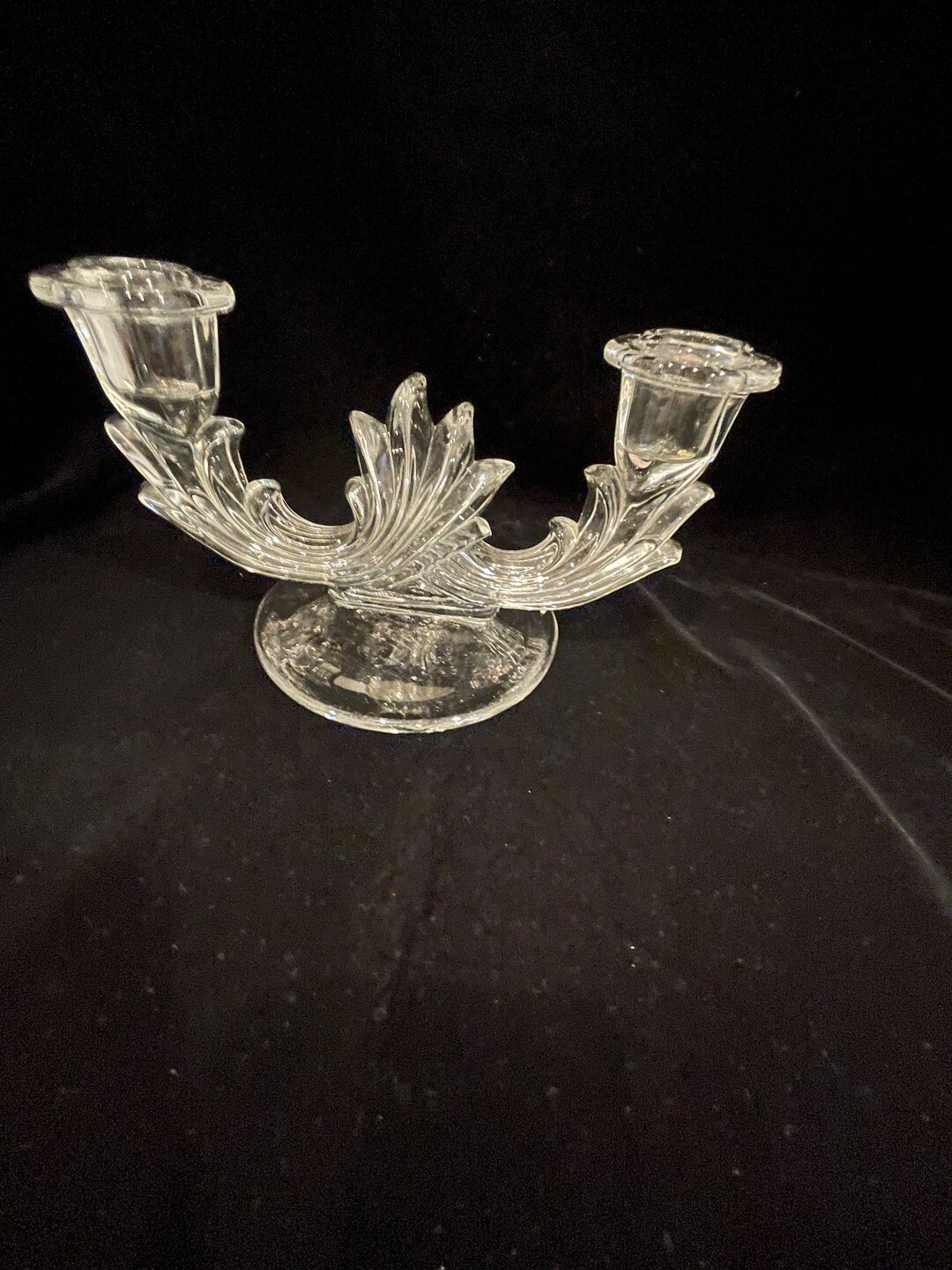 Vintage 1930 Pair of Candelabra Fostoria Baroque Pattern - Etsy