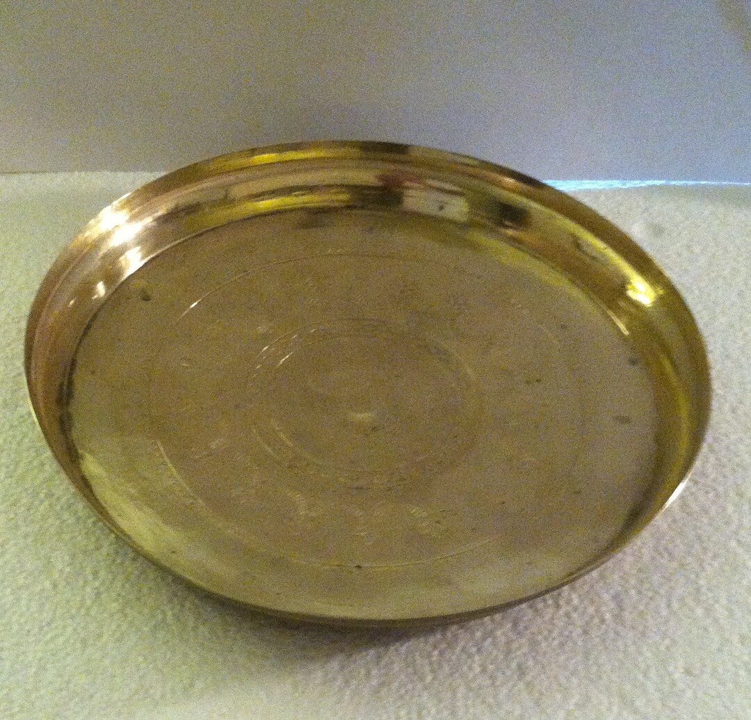 Vintage Solid Brass Gong - Etsy