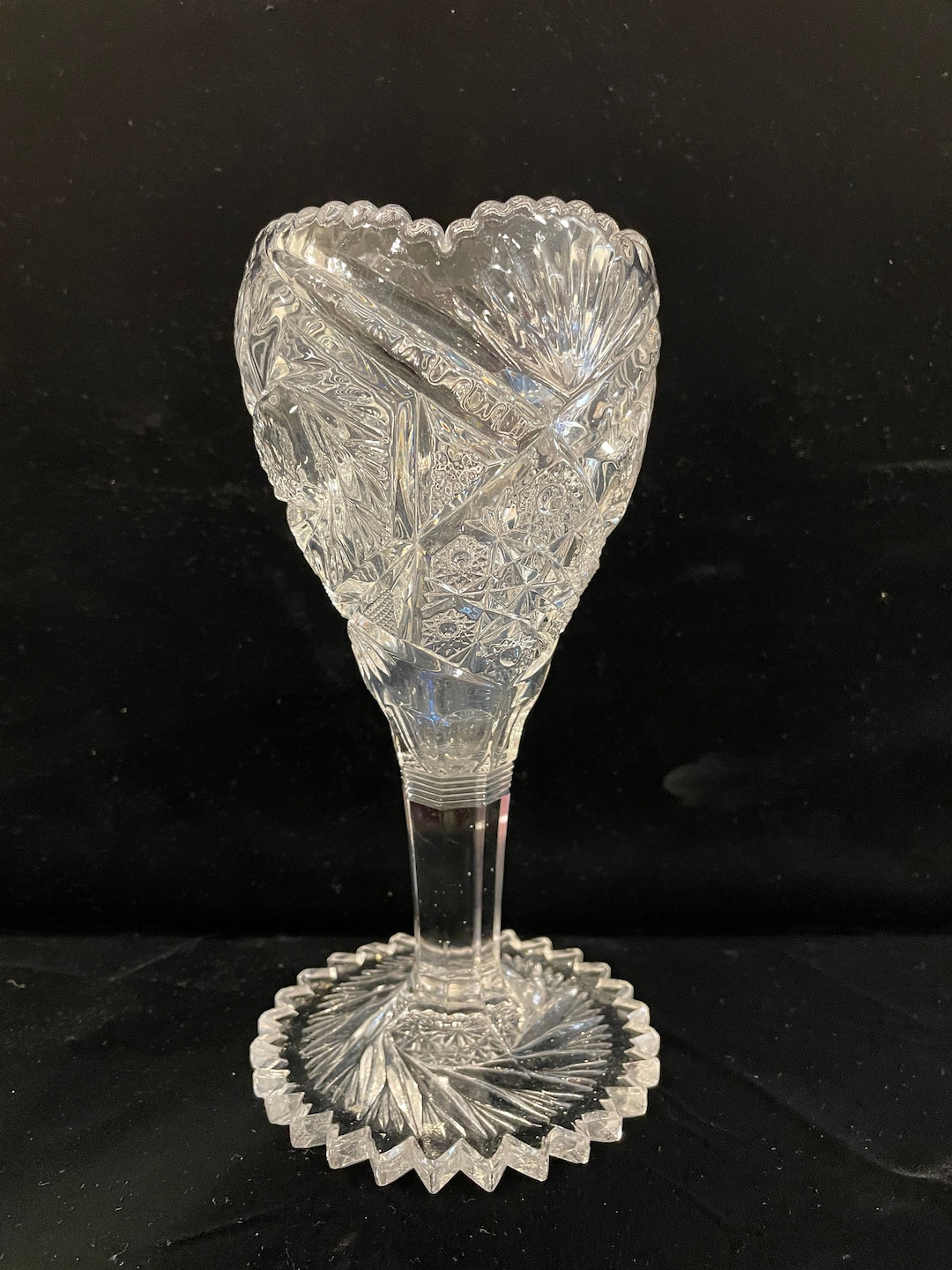 1920 Imperial Glass Vase Rose Marie Pattern - Etsy