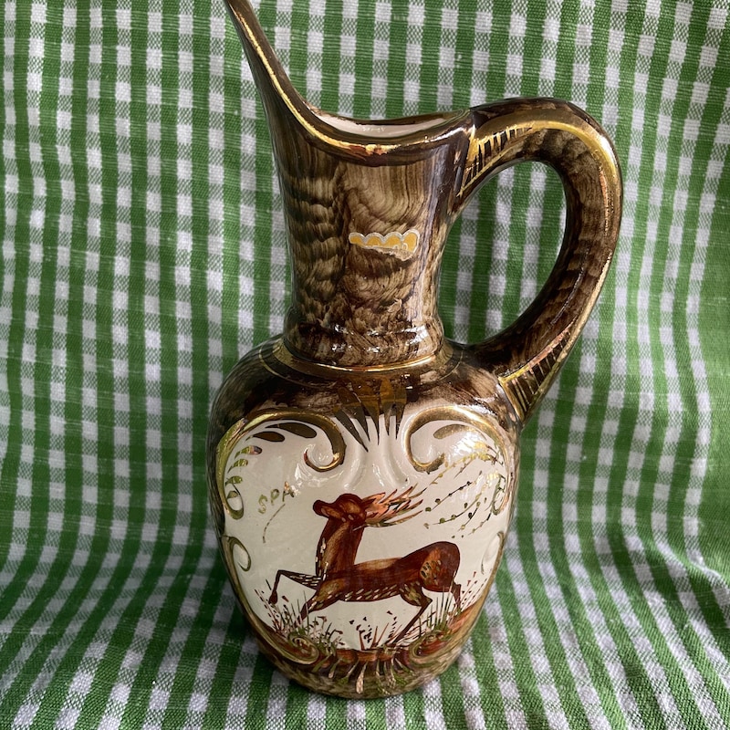 Belgian Pottery Pitcher - Etsy