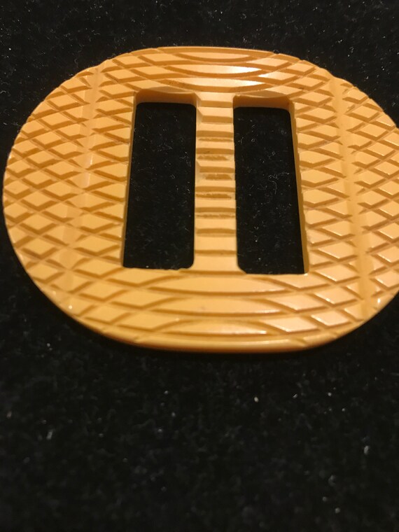 Vintage 1930 Bakelite buckle - Gem