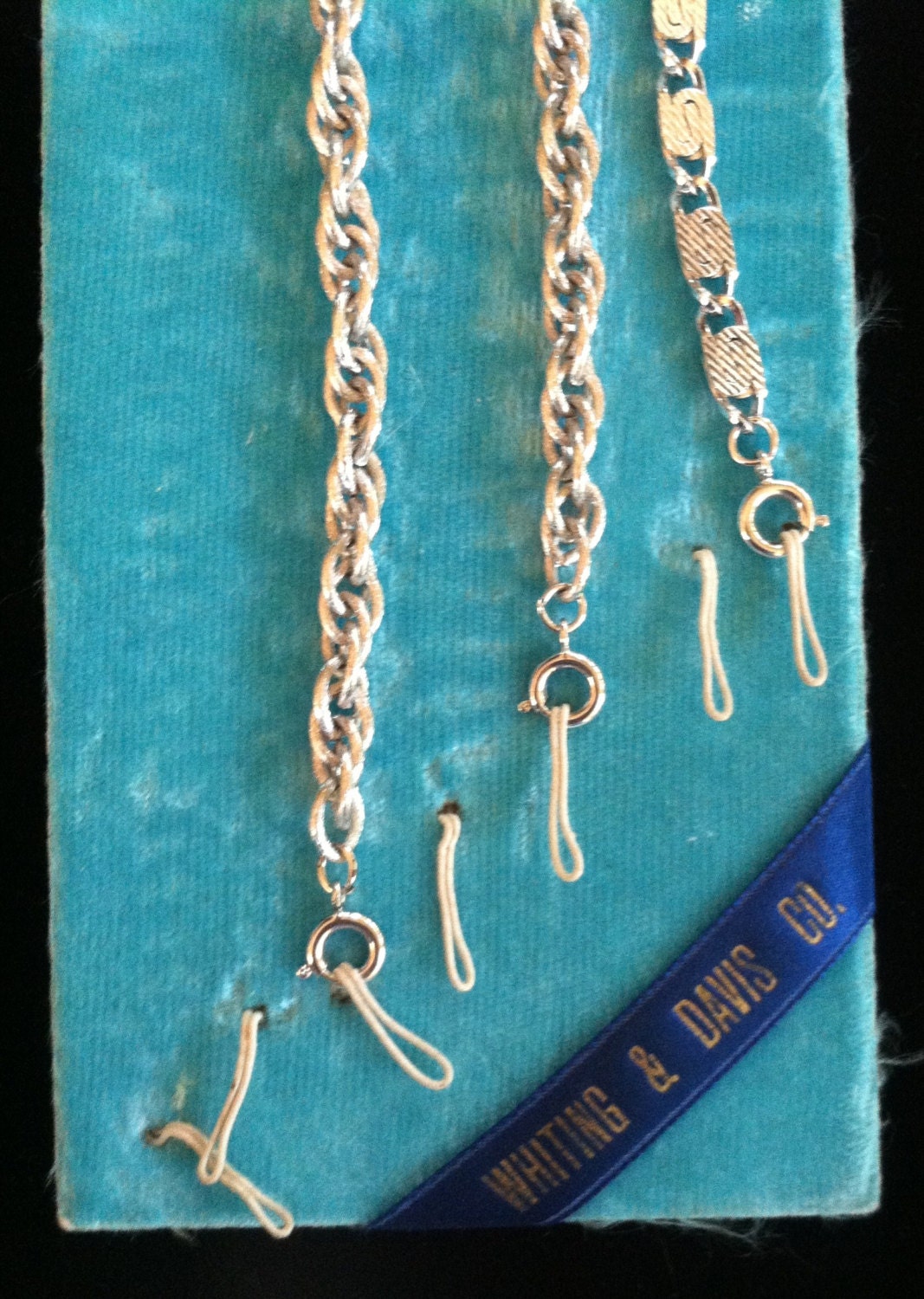 Three Vintage Silver Tone Whiting Davis Bracelets - Etsy