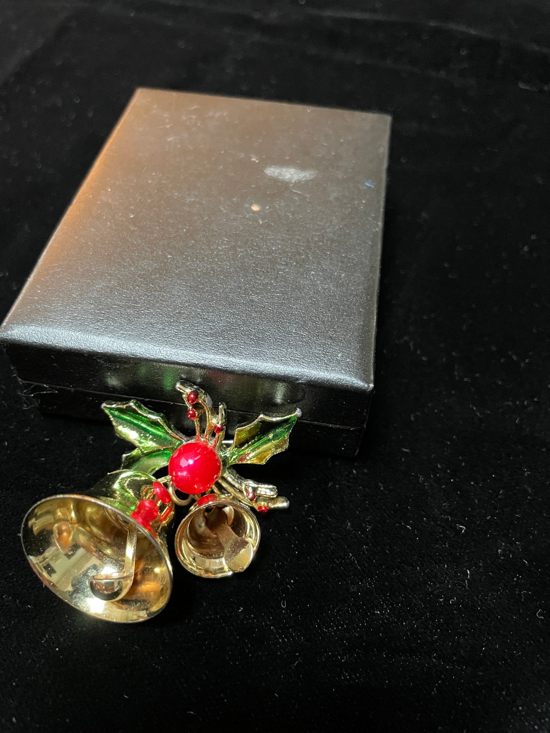 Vintage Christmas Bells Pin 1950 - Etsy