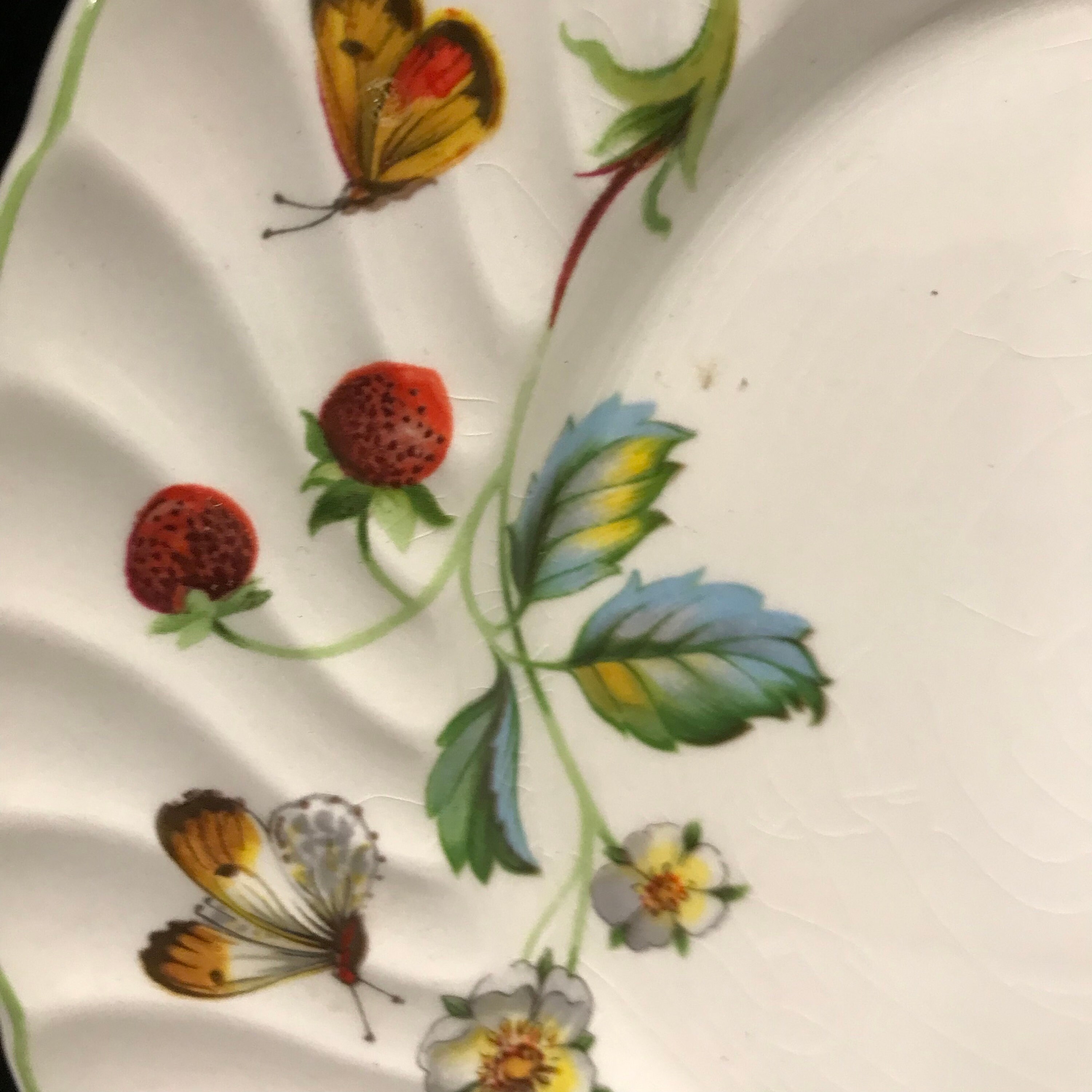 Vintageold Foley Plate With Strawberries | Etsy