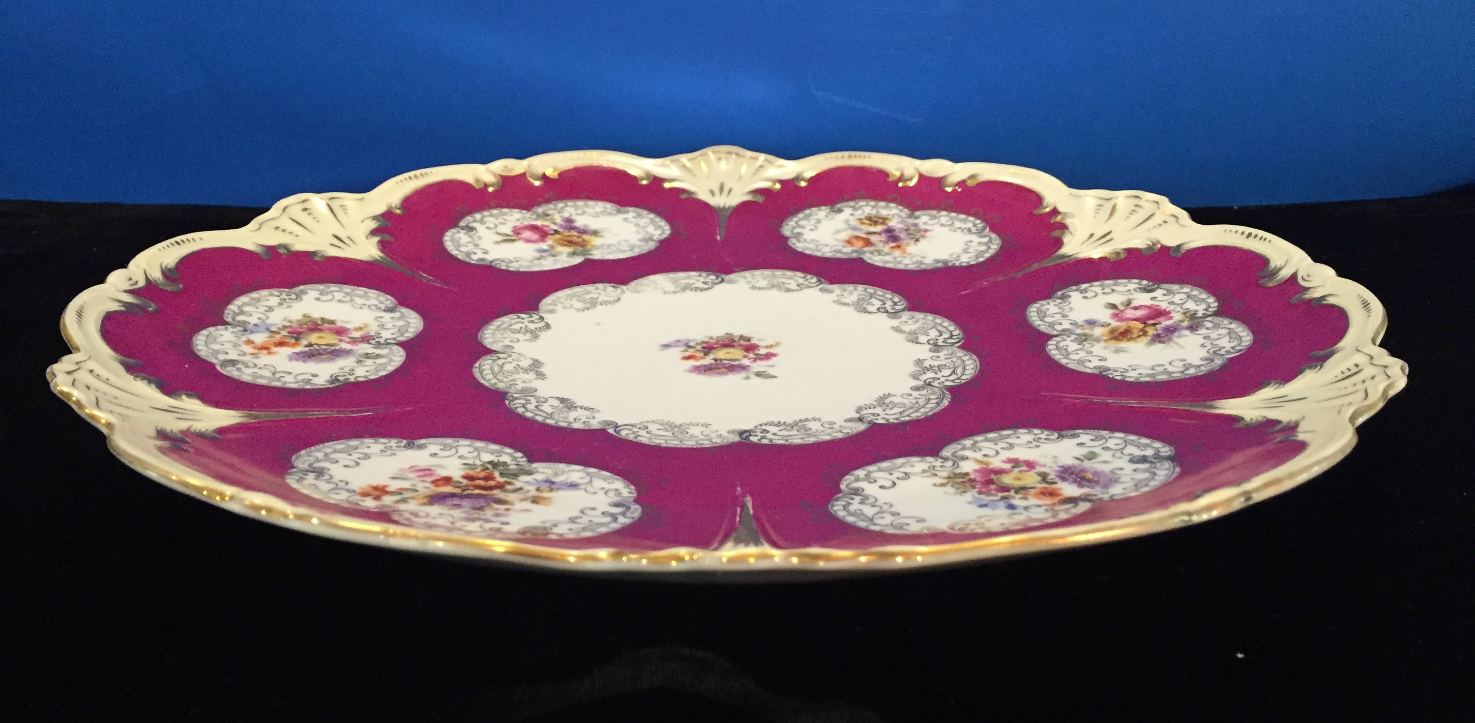 Antique Round Austrian Platter Eleanor China #31 - Etsy