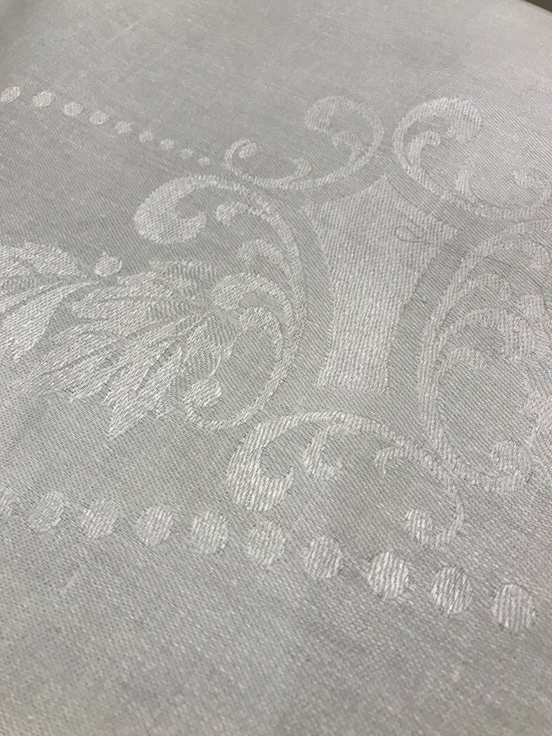 Vintage Mint Green Damask Cloth - Etsy