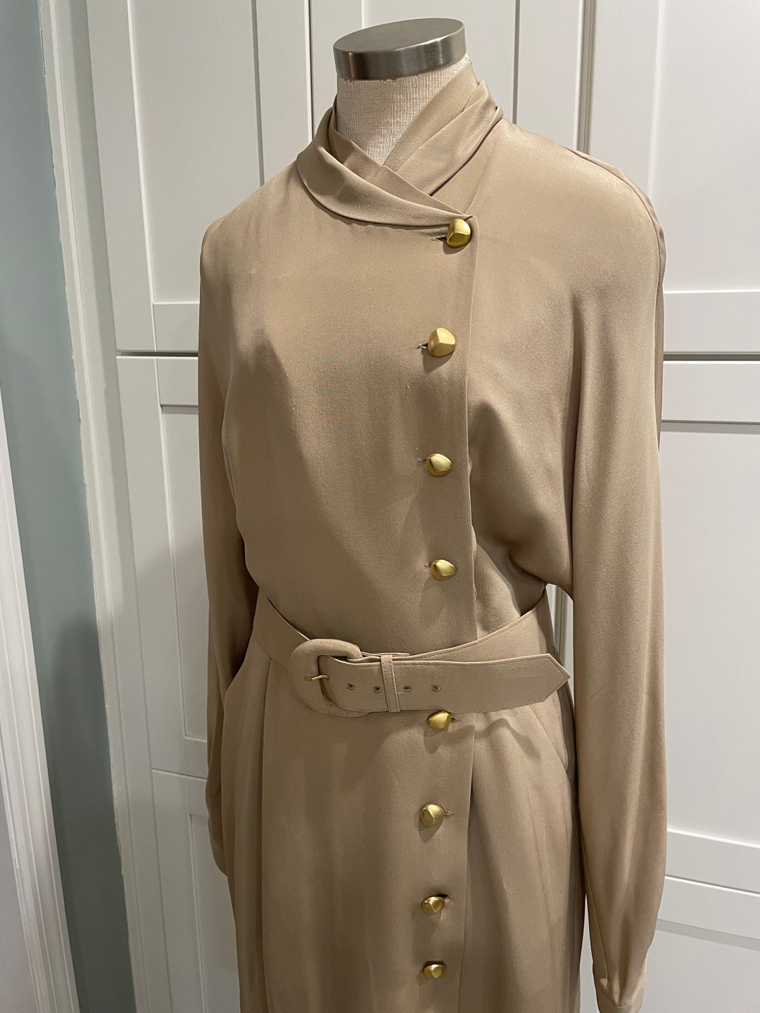 Vintage Dana Buchman 100 Silk Dress Etsy
